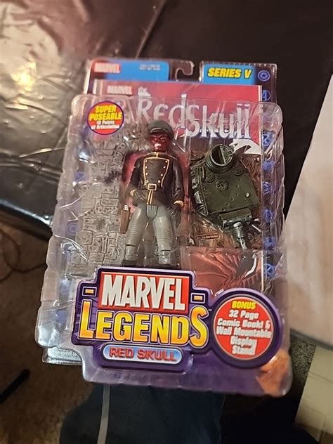 Marvel Legends Series V Red Skull Action Figure And Comic House Of Cars