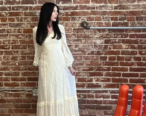 70s Gunne Sax Ivory Lace Victorian Gown Etsy