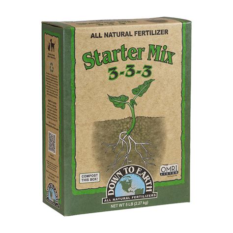 Down To Earth Starter Mix 3 3 3 Green Eco Provisions