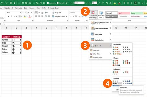 Harvey Balls How to Insert Filled Circles ഠ in Excel