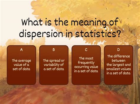 Measures Of Dispersion For Ungrouped Data Mathematics F4 Quiz
