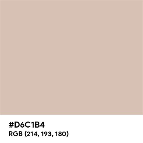 D6c1b4 Color Name Is Dark Vanilla