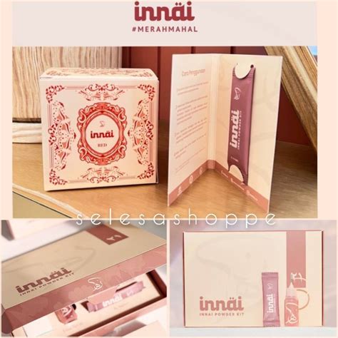 Free Buffer Innai Nunha Set Combo Merah Mahal Refill Inai Nunha