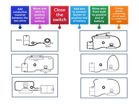 Circuits Matching Match The Statement To Fix The Circuit Labelled