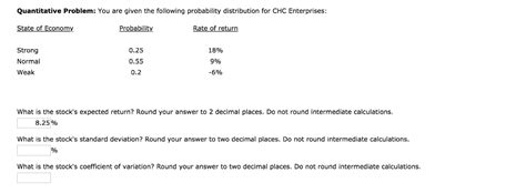 Solved Quantitative Problem You Are Given The Following Chegg