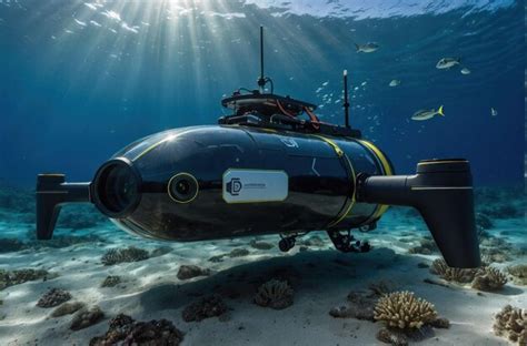 Underwater Drone Exploration Premium Ai Generated Image