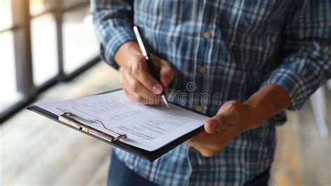 Insurance Policy Review Analyzing Coverage Checklist Stock Image