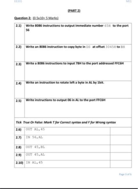 Solved PART Question Marks Chegg Com