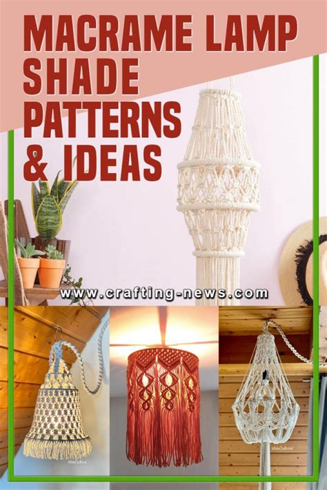 13 Macrame Lamp Shade Patterns And Ideas Crafting News
