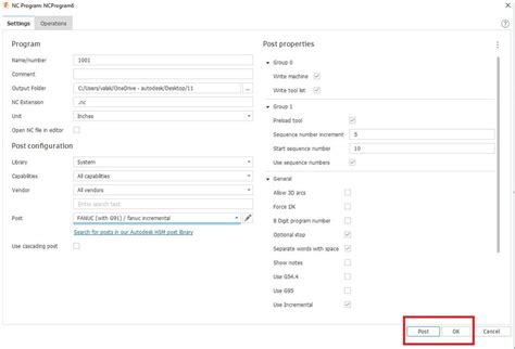 Nc Program Output Folder Autodesk Community