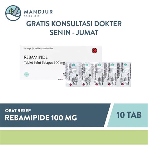 Jual Rebamipide 100 Mg 10 Tablet Shopee Indonesia