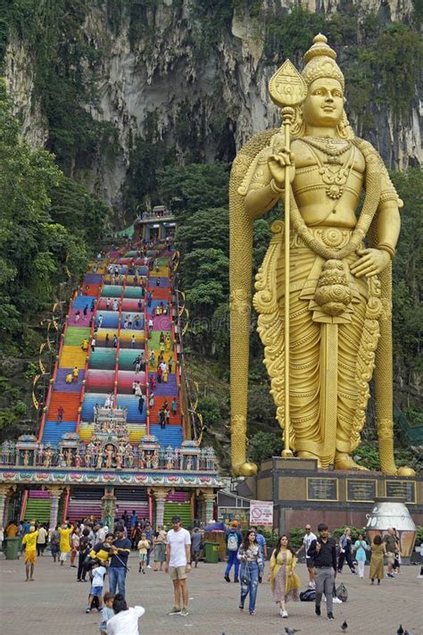 Kuala Lumpur Malaysia Circa February 2023 Colorful Temple At The