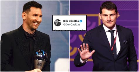 リオネル・メッシがfifa最優秀賞を受賞後、イケル・カシージャスがツイートで物議を醸す