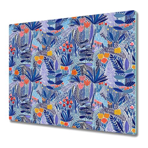Szklana Deska Kuchenna Z Nadrukiem 60x52 Cm Dzikie Kwiaty Coloray