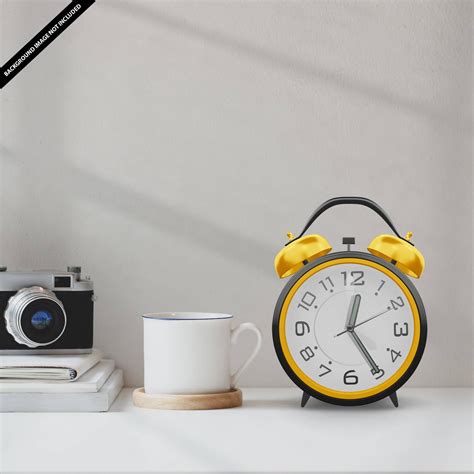 Free Alarm Clock Mockup Psd Template Mockup Den