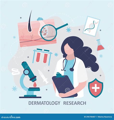 Dermatologist Studies Stock Illustrations 3 Dermatologist Studies