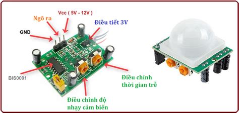 Pir Giao Tiếp Arduino Chuyển động Thân Nhiệt Relay Bóng đèn Arduino