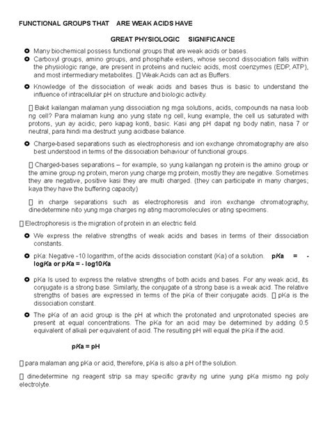 Functional Groups That Are Weak Acids Have Functional Groups That Are Weak Acids Have Great