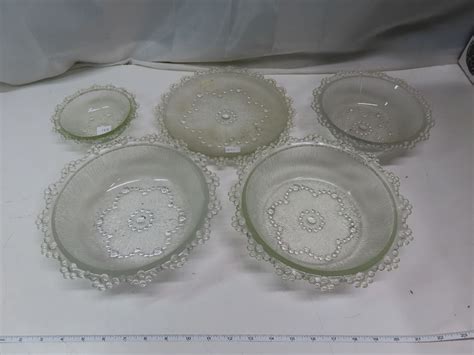 5 Pieces Bubble Glass Schmalz Auctions