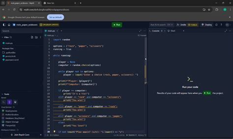 My Fun And Interactive Python Project Rock Paper Scissors Game