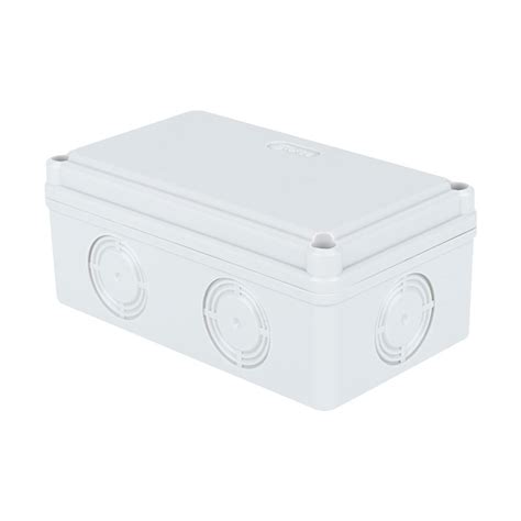 กล่องพักสายไฟ กล่องพลาสติกกันน้ำ Elektra 2x4 สีเทา ท่อร้อยสายไฟและ