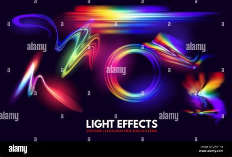 Unique Transparent Vector Lens Flare Rainbow Light Effects Special
