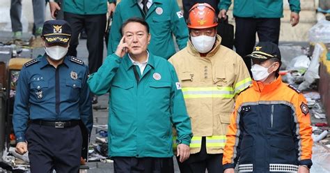 압사 사고현장 방문한 윤 대통령