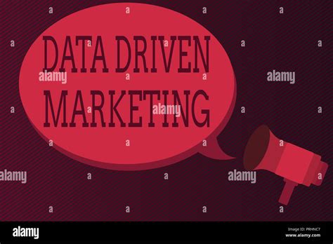 Word Writing Text Data Driven Marketing Business Concept For Strategy
