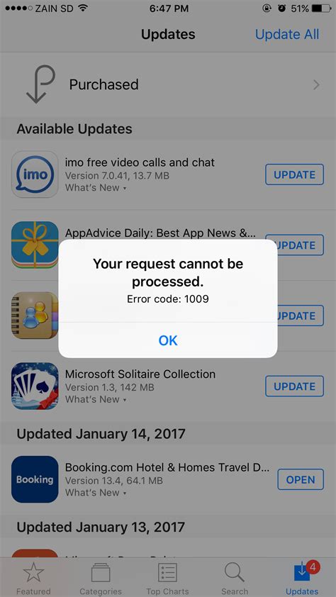 App Store Error 1009 Still Exists In Sudan Apple Community