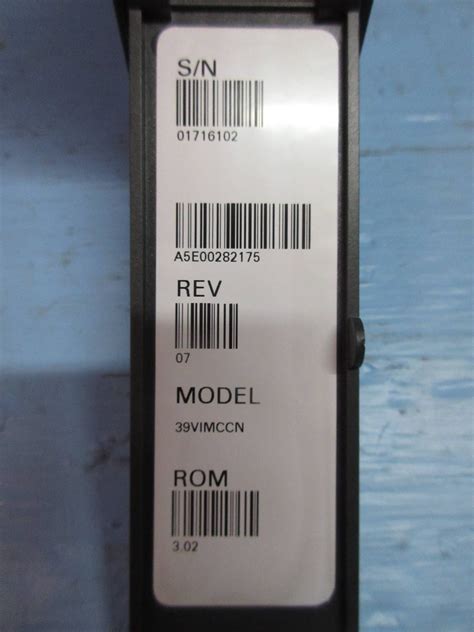 Siemens 39vimccn A5e0028217507 Apacs Vim Voltage Input Module Moore