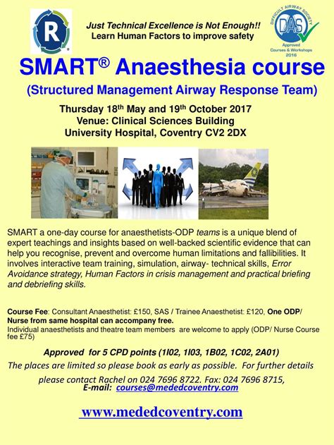 SMART Anaesthesia Course Structured Management Airway Response Team