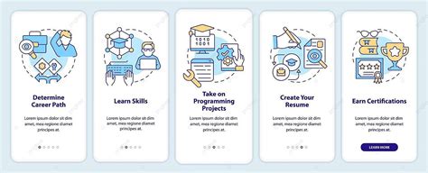 Mobile Onboarding Screen For Aspiring Software Engineers Software Ui