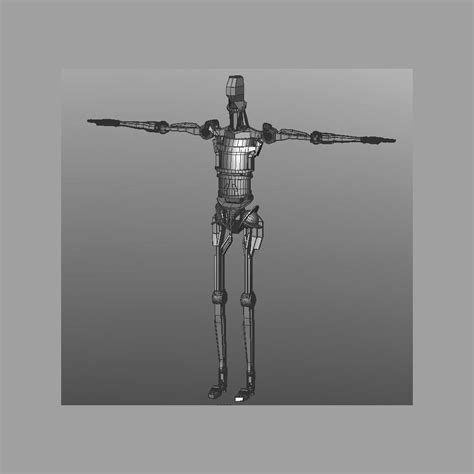 Humanoid Robot Chassis Rigged 3d Model Download Robots On