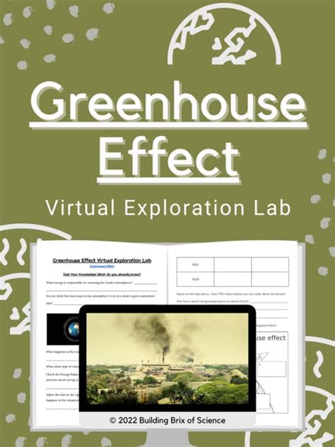 The Greenhouse Effect Virtual Simulation Activity Exploration Inquiry Lab