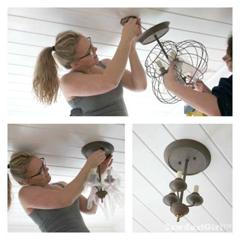 How To Change A Light Fixture Sawdust Girl