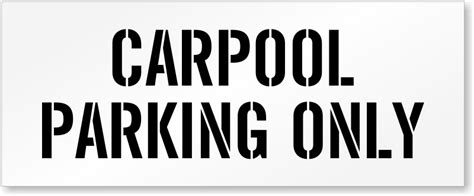 Carpool Parking Signs Reflective Aluminum Signs Aluminum Signs