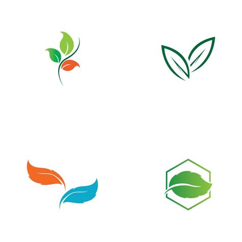 Tree Leaf Vector Logo Design Eco Friendly Concept Vector Art At Vecteezy