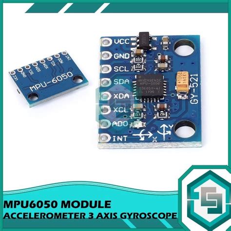 Mpu6050 3 Axis Analog Gyroscope Accelerometer Module Shopee Malaysia
