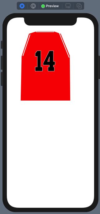 使用 Swiftui 預覽 Uibezierpath繪製圖片 簡陋的三井壽球衣 By Vivilee 彼得潘的 Swift Ios Flutter App 開發教室 Medium