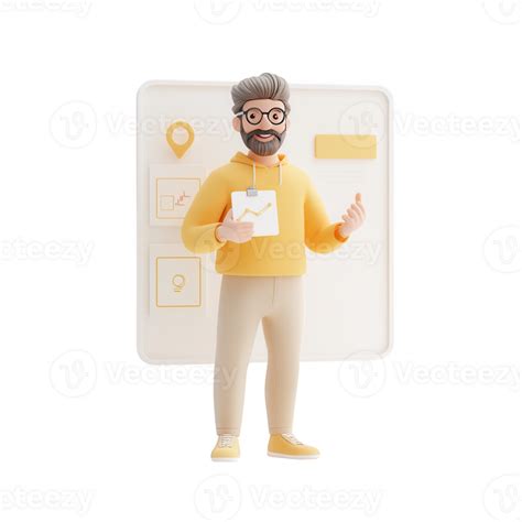 A Professional Man Analyzing Data With Digital Tools In A Modern