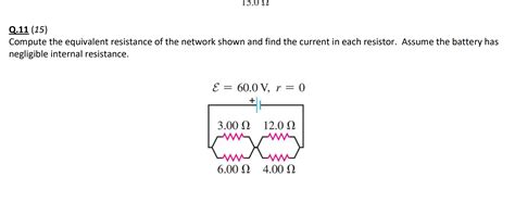 Solved Compute The Equivalent Resistance Of The Network