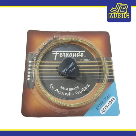 Fernando Ags1048 Acoustic Steel Strings Set Gauge Extra Light Gauge