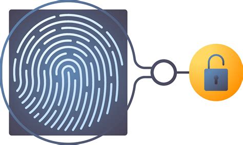 Flat Style Fingerprint Lock Icon Or Symbol 25047136 Vector Art At Vecteezy
