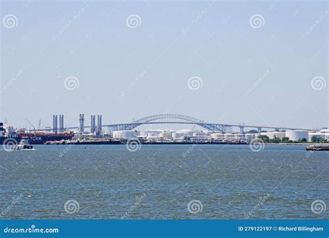 Verrazzano Narrows Bridge Staten Island New York Usa Stock Image