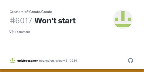 Wont Start · Issue 6017 · Creators Of Createcreate · Github