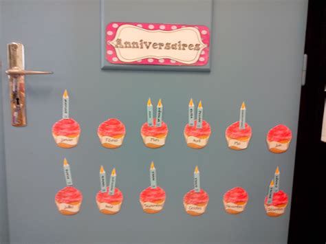 Affichage Les Anniversaires Anniversaires Des L Ves Anniversaire
