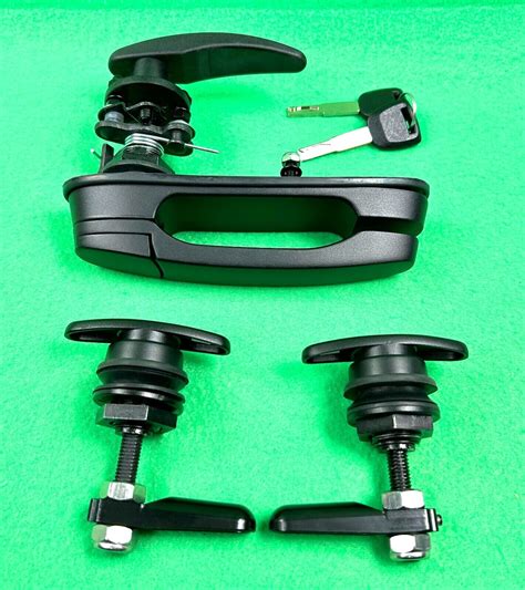 Ute Canopy Rear Glass Window Handle And 2 X Side Lift Up Window Locks T