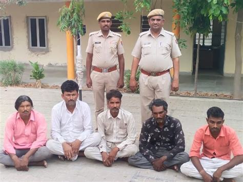 5 Accused Arrested One Accused History Sheeter Of Degana Police