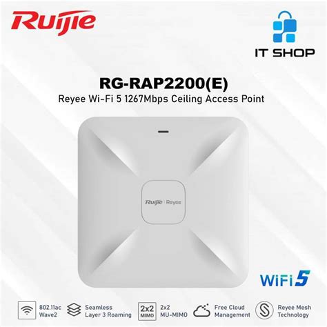 Jual Ruijie Rg Rap2200 E Reyee Wi Fi 5 Poe Ceiling Access Point Di