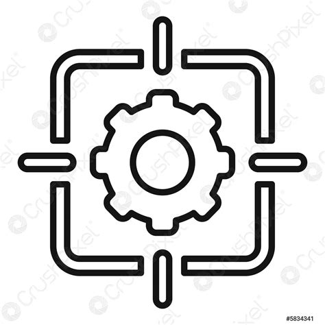Target Core Values Icon Outline Vector Value Purpose Stock Vector 5834341 Crushpixel